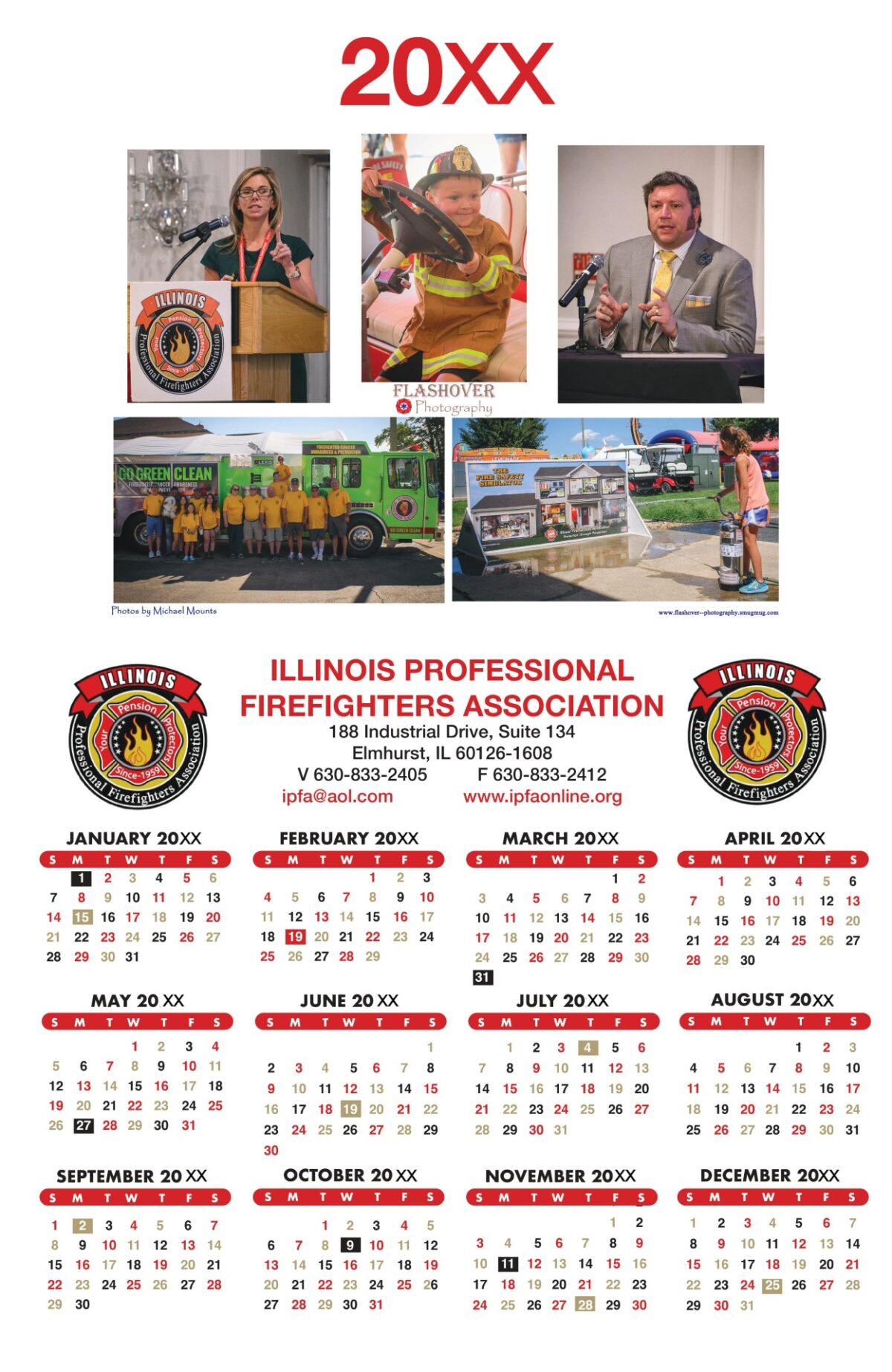 Wall Calendar – Illinois Professional Firefighters Association
